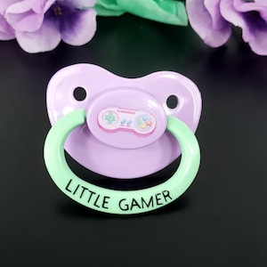 Adult Pacifier - Pixel Gamer ABDL Adult Baby Pacifier in Various Colors ...