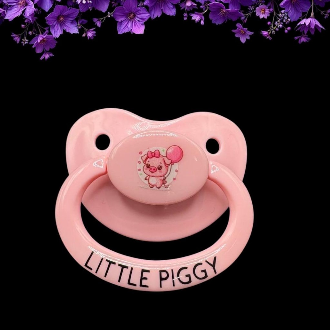 Cute Pig Adult Pacifier - ABDL Adult Baby Pacifier in Various Colors ...