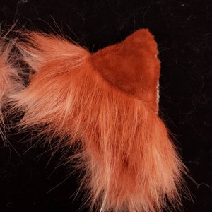 Realistic Animal Ears, Red Halloween Cosplay, Pet Play Fully Bendable ...