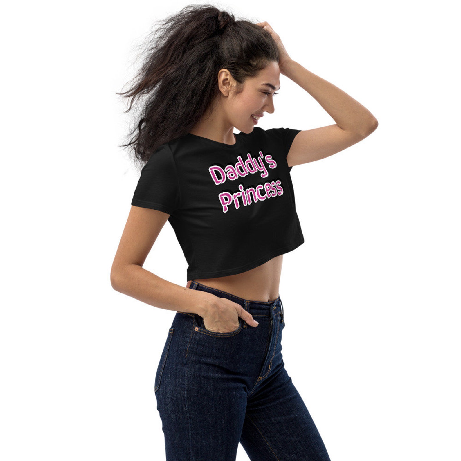 Daddys Princess Organic Crop Top - Etsy