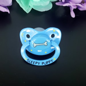 Adult Pacifier - Sleepy Puppy ABDL Adult Baby (custom Colors) - Age ...
