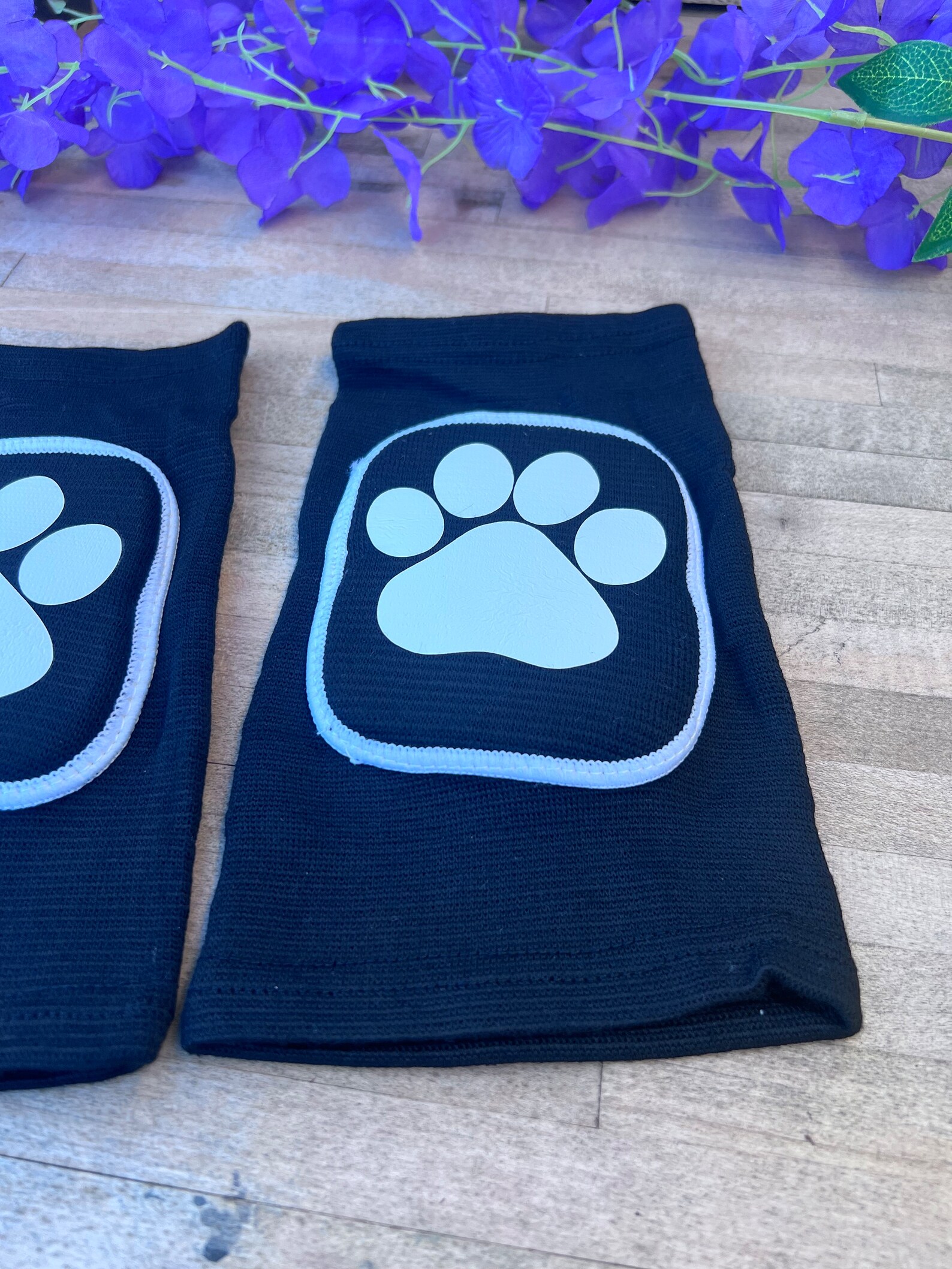 Black Paw Knee Pads - Pole Dancing Knee Protection Paws for Pet Play ...