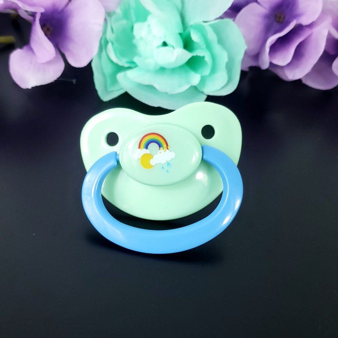 Rainbow Sky Adult Pacifier DDLG & ABDL Adult Baby Pacifier in Various ...