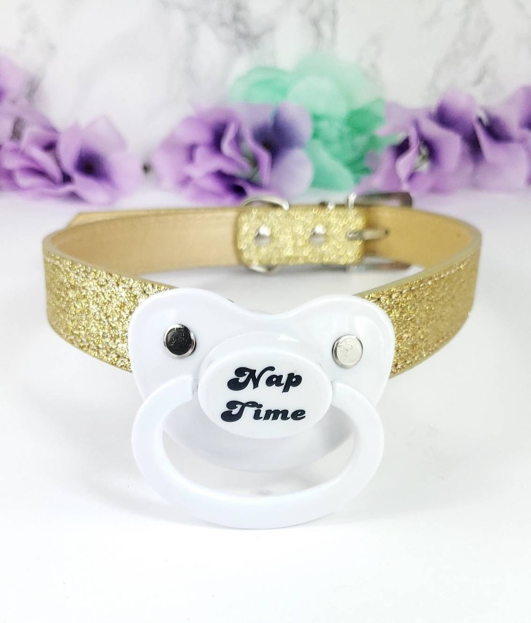 Abdl Adult Pacifier Gag Nap Time Glitter Abdl Gag Ddlg Etsy