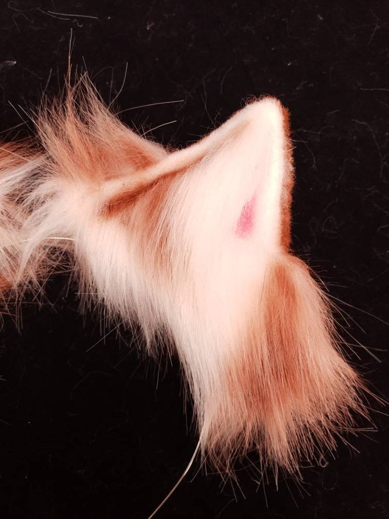 Realistic Animal Ears Red Halloween Cosplay Pet Play Fully - Etsy