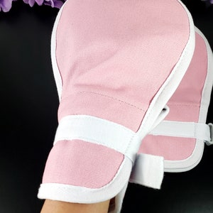 Pink Locking Hand Restraints ABDL Safety Mittens Pet Play - Etsy