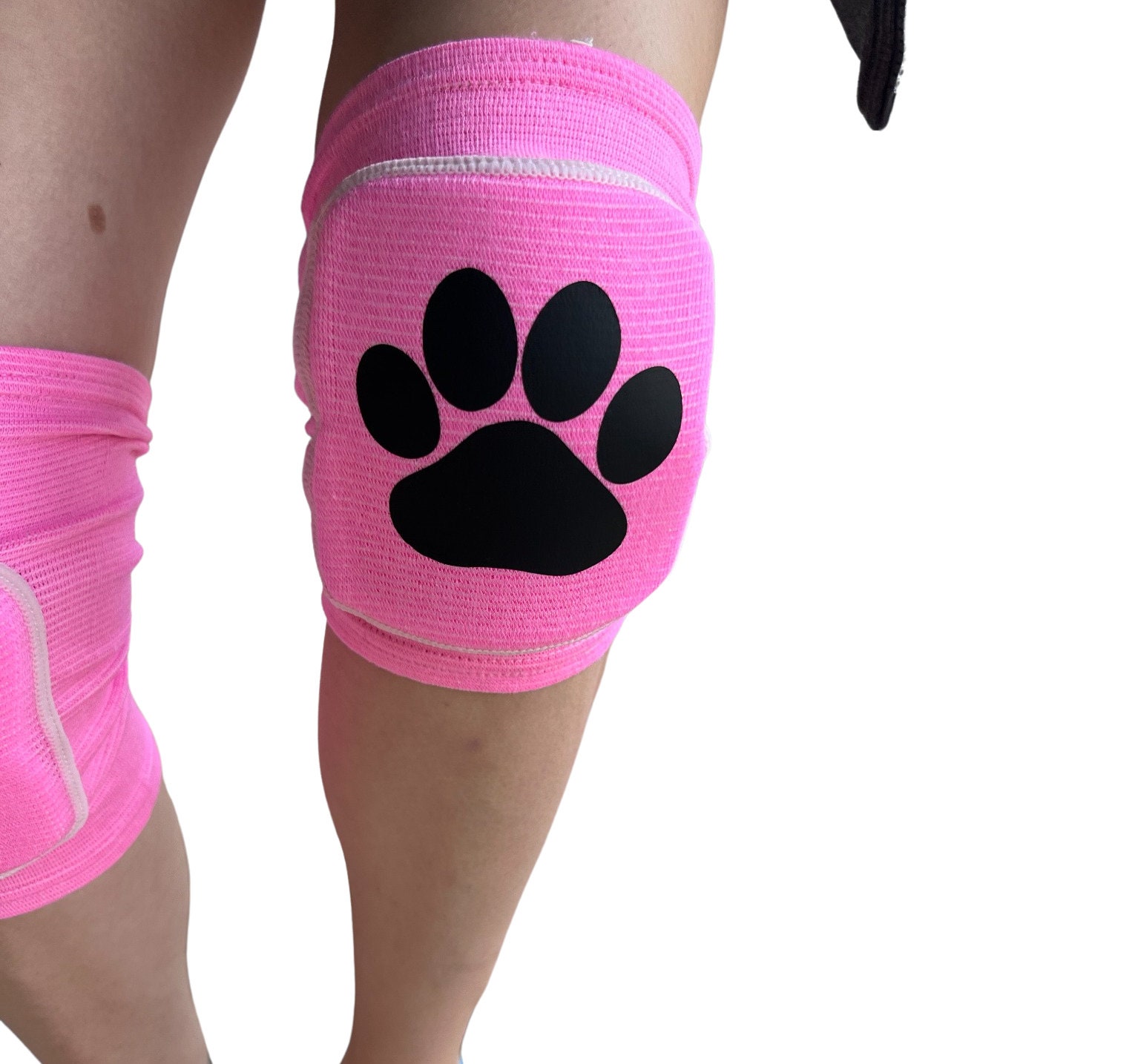 Pink Paw Knee Pads - Pole Dancing Knee Protection Paws for Pet Play and ...