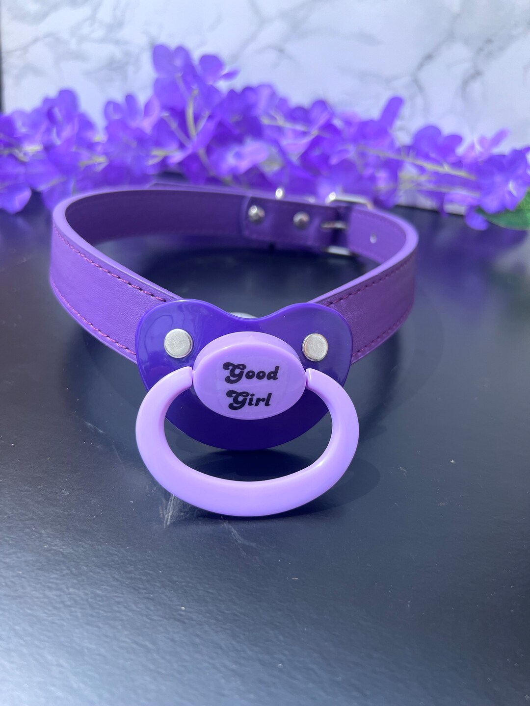 Good Girl Adult Pacifier Gag Ddlg And Abdl Gag Purple Ddlg Pacifier Gag