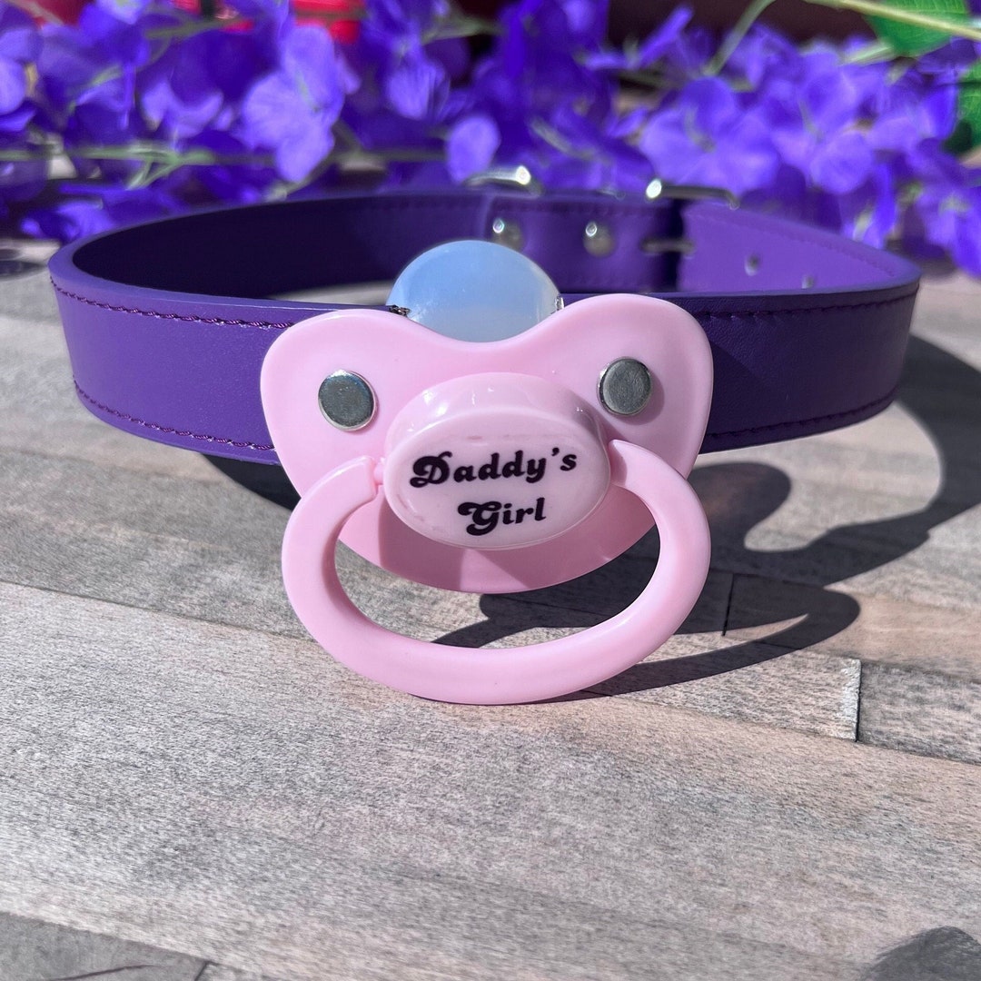 Adult Pacifier Gag Daddy's Girl DDLG & ABDL Gag Purple DDLG Pacifier Gag Adult Baby Age Play ...
