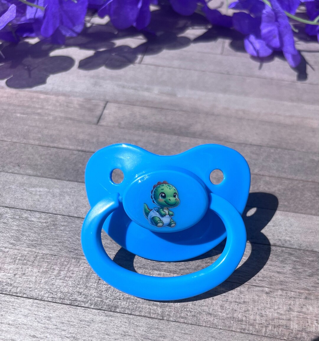 Diaper Dino Adult Pacifier - AB DL Adult Baby Pacifier in Custom Colors ...
