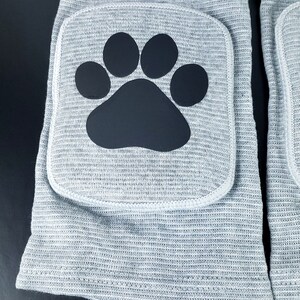Gray Paw Knee Pads - Pole Dancing Knee Protection Paws for Pet Play and ...