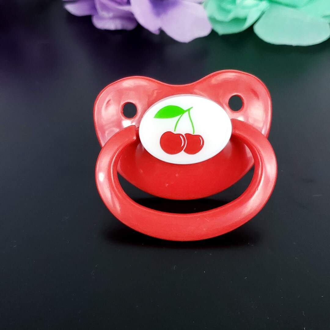 Cherries Vinyl Adult Pacifier, ABDL Pacifier, Adult Baby Pacifier in ...