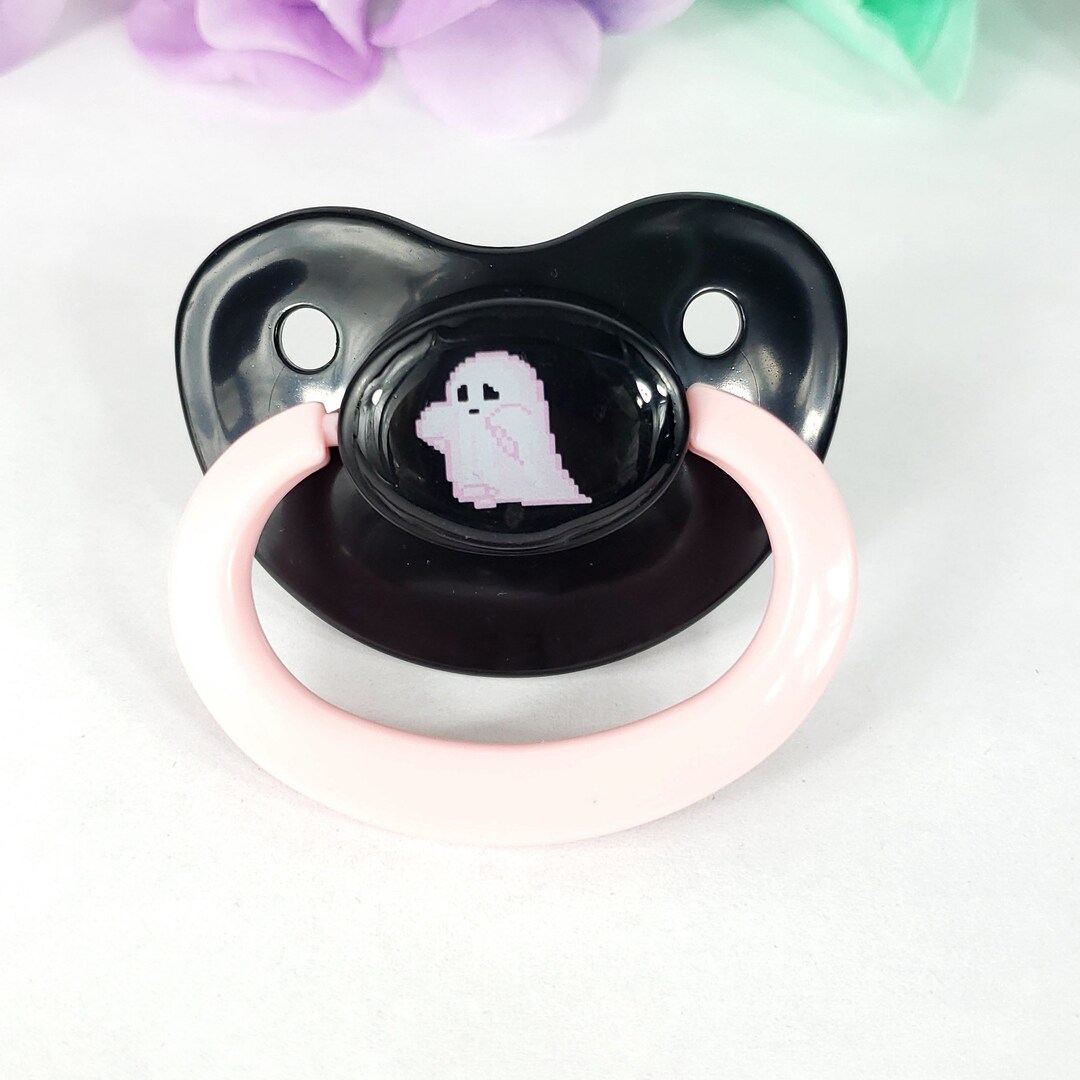 Adult Pacifier - Pixel Ghost ABDL Adult Baby Pacifier in Various Colors ...