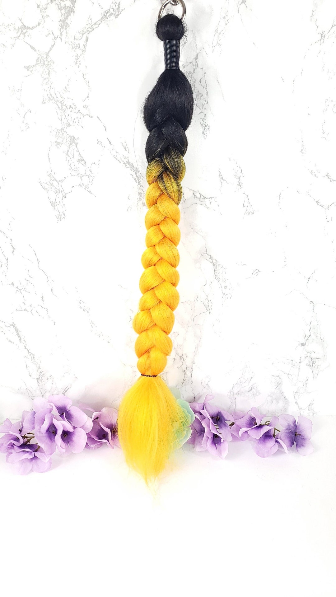 Yellow Pony Play Tail Halloween Tail Pet Play Unicorn Tail - Etsy