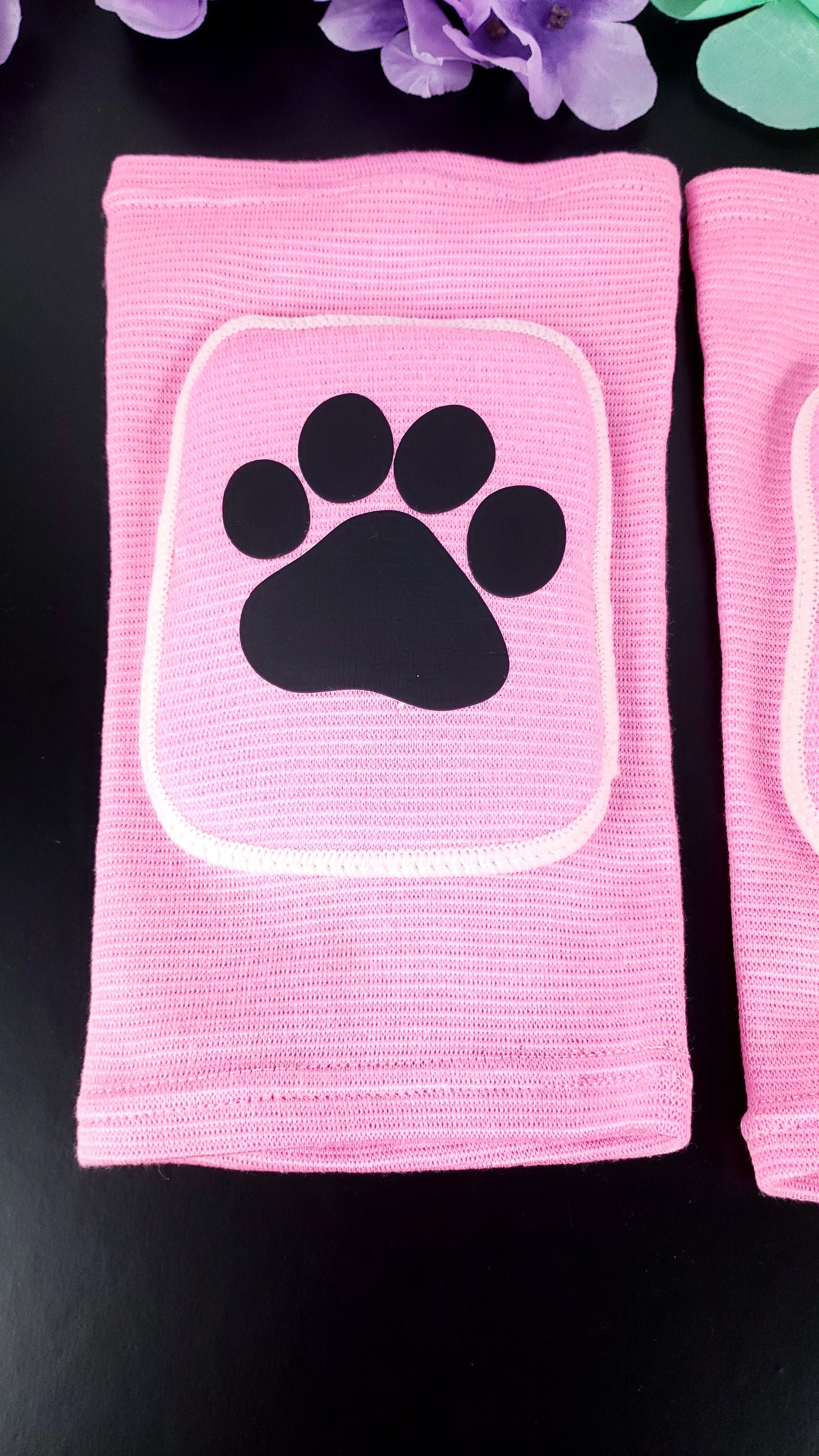 Pink Paw Knee Pads - Pole Dancing Knee Protection Paws for Pet Play and ...