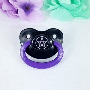 Pentagram Adult Pacifier DDLG & ABDL Witch Theme Pacifier in Various ...