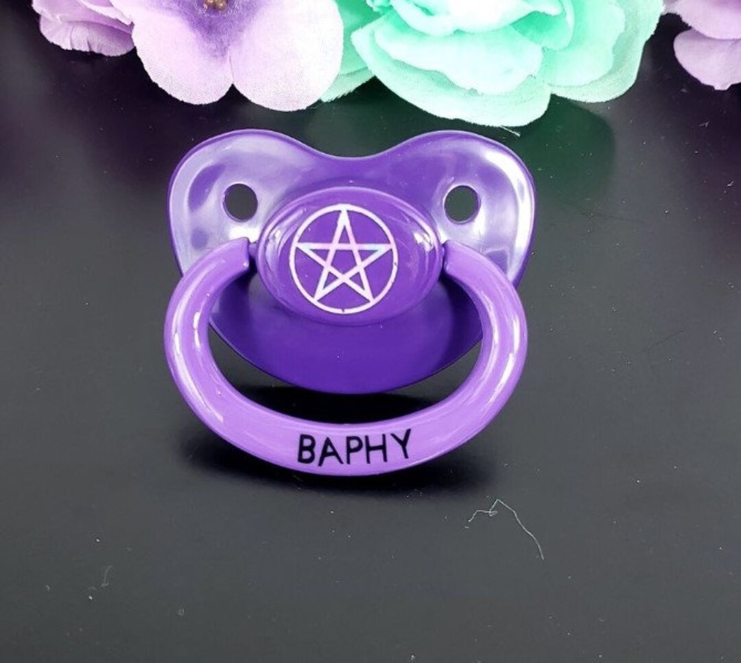 Pentagram Adult Pacifier DDLG & ABDL Witch Theme Pacifier in Various ...