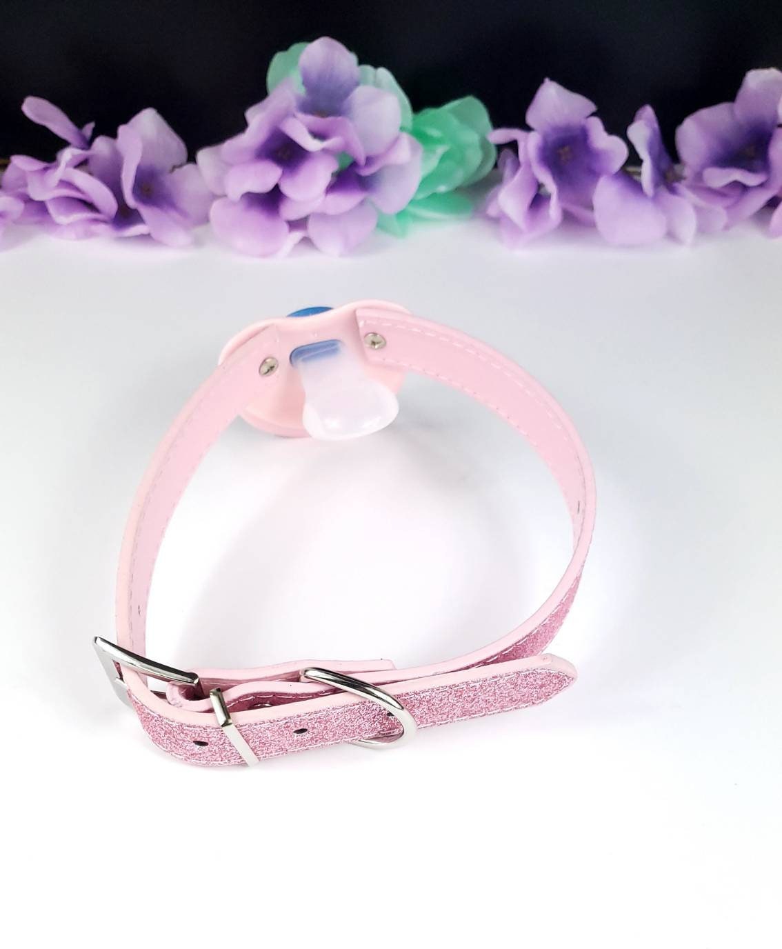 Little One Adult Pacifier Gag Glitter DDLG ABDL Gag Pink - Etsy