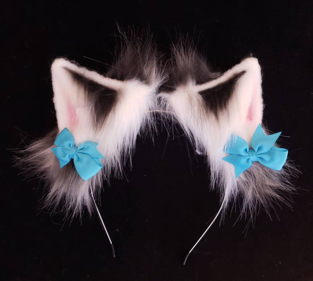 Realistic Animal Ears Headband Black Kitten Cosplay Ears - Etsy