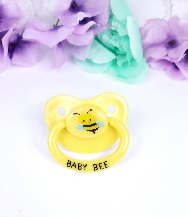 Bumble Bee Adult Pacifier Custom Text DDLG & ABDL Adult - Etsy