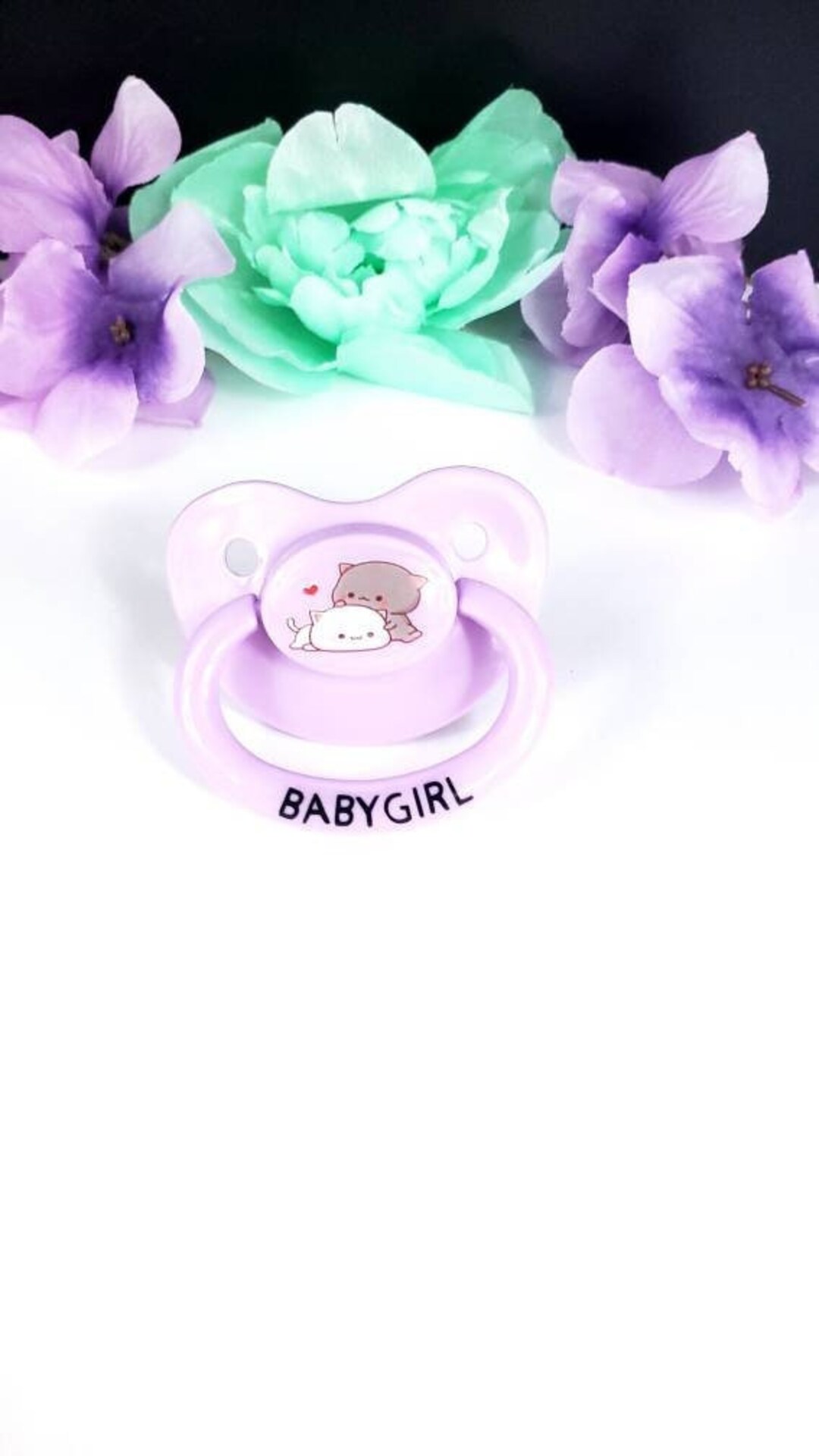 Kitten Love Adult Pacifier - ABDL Adult Baby Pacifier in Custom Colors ...