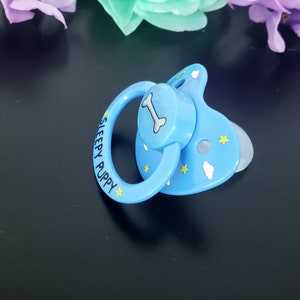 Adult Pacifier - Sleepy Puppy ABDL Adult Baby (custom Colors) - Age ...