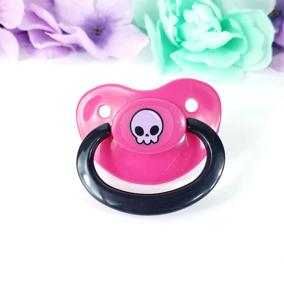 Adult Pacifier Kawaii Skull DDLG & ABDL Adult Baby Pacifier - Etsy