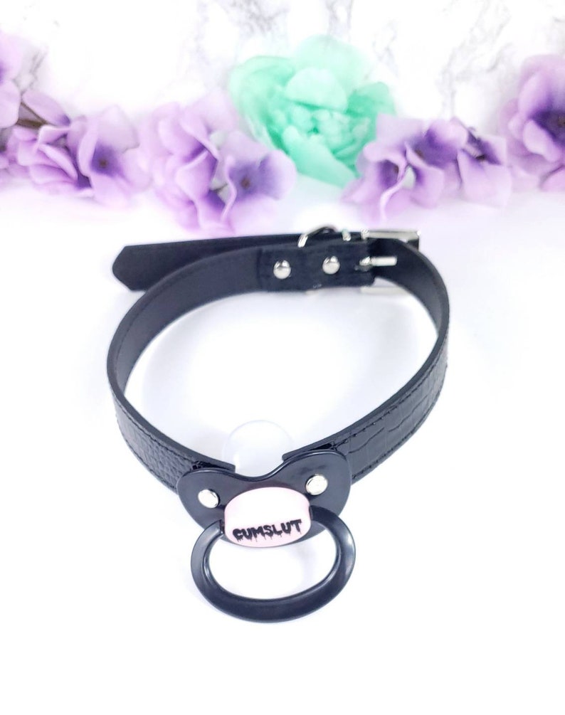 Cumslut Adult Pacifier Gag Black Abdl Gag Ddlg Pacifier Gag Etsy