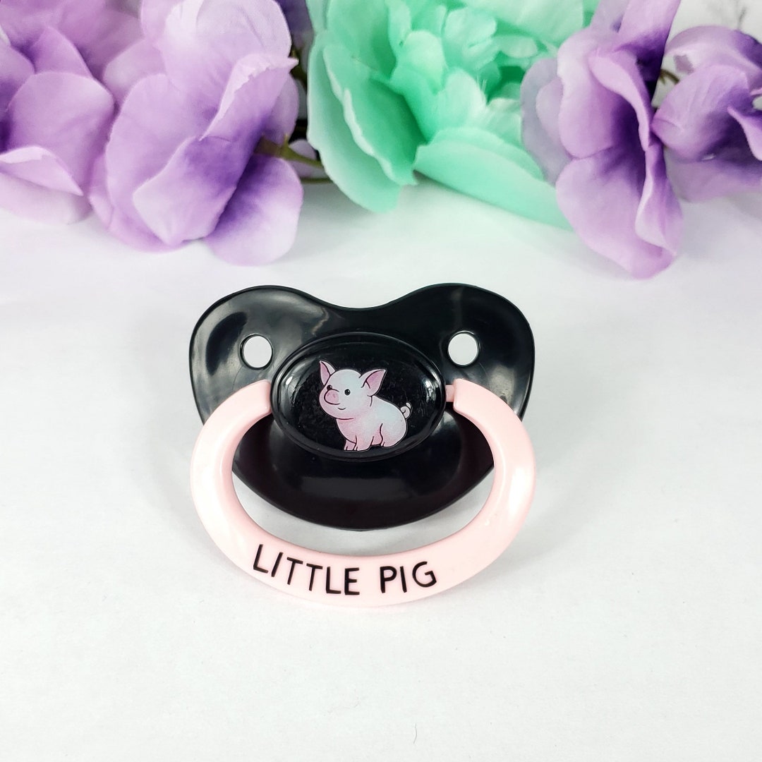 Baby Pig Adult Pacifier - ABDL Adult Baby Pacifier in Various Colors ...