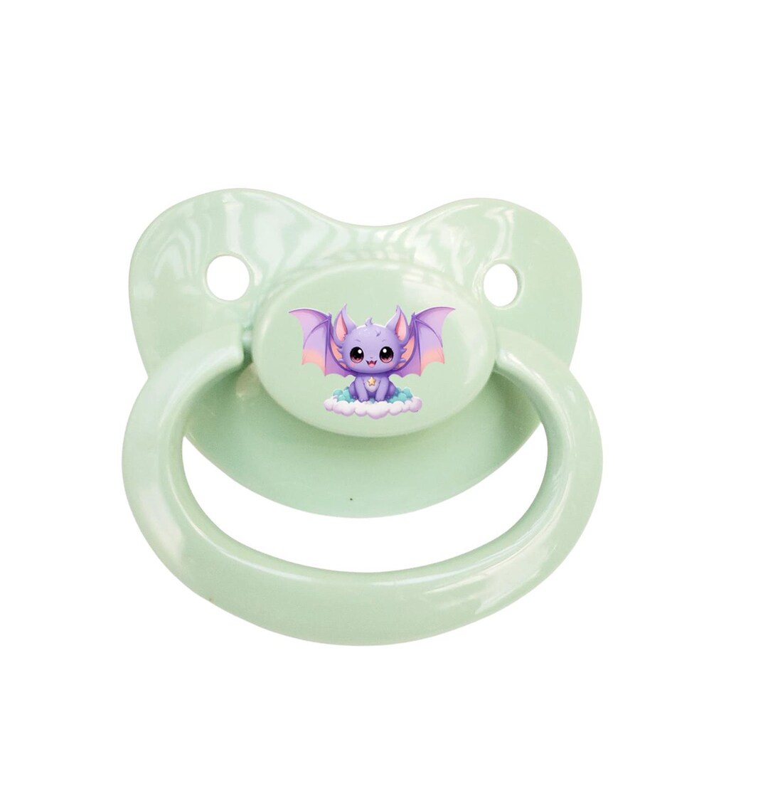 Adult Pacifier - Purple Bat Agere ABDL Adult Baby Pacifier in Various ...