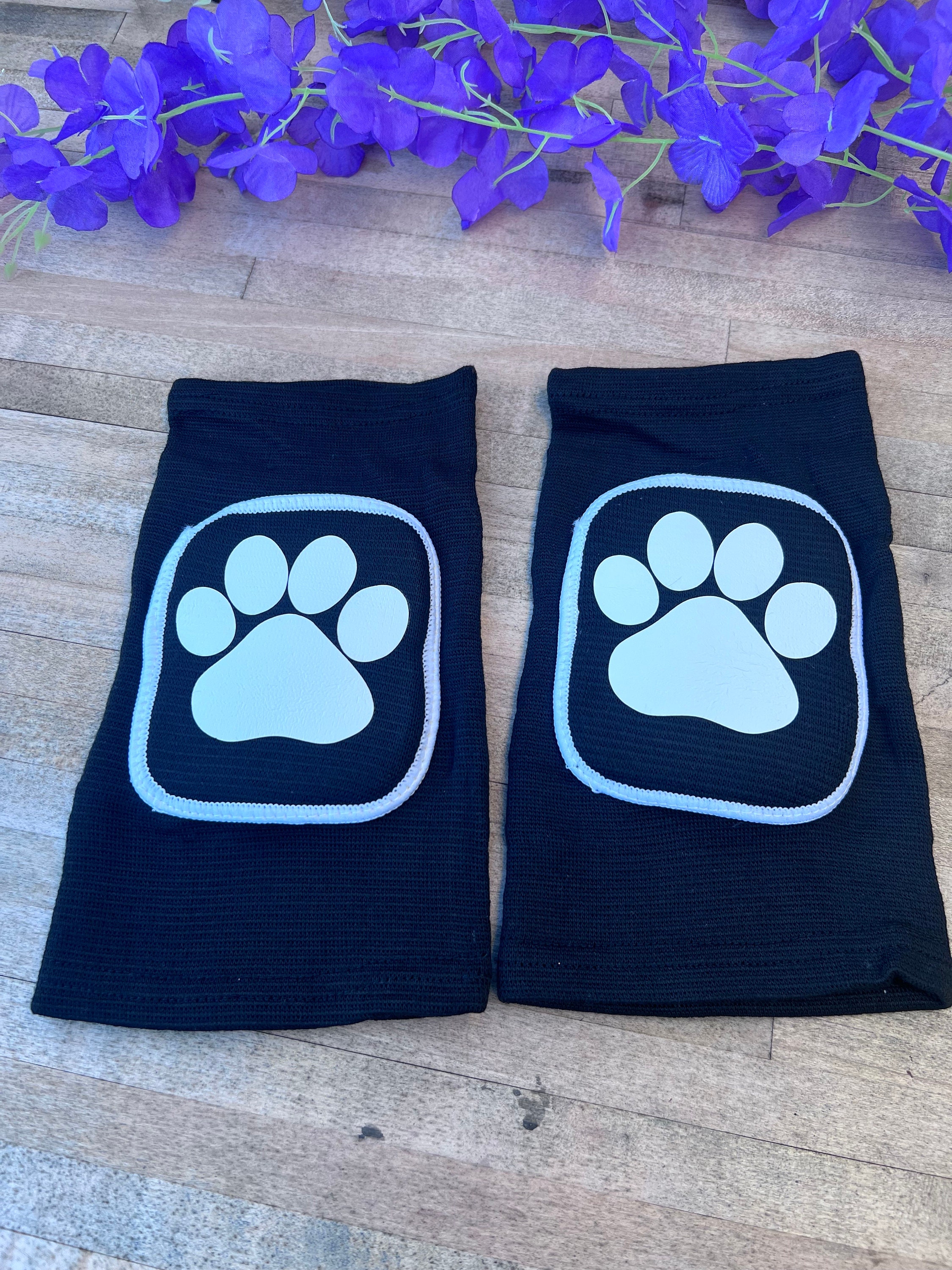 Black Paw Knee Pads - Pole Dancing Knee Protection Paws for Pet Play ...