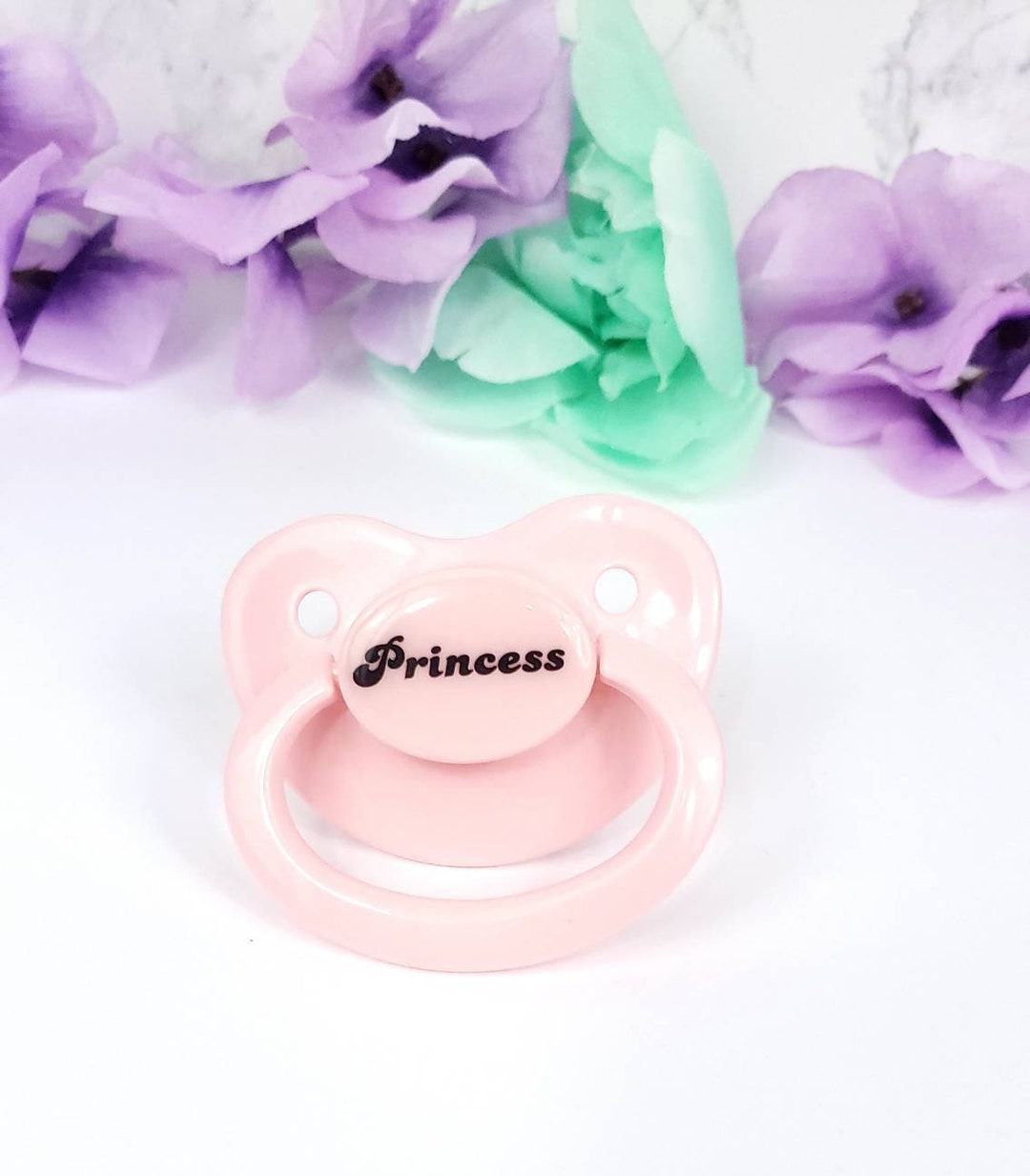 Princess Adult Pacifier - ABDL Adult Baby Pacifier in Various Colors ...