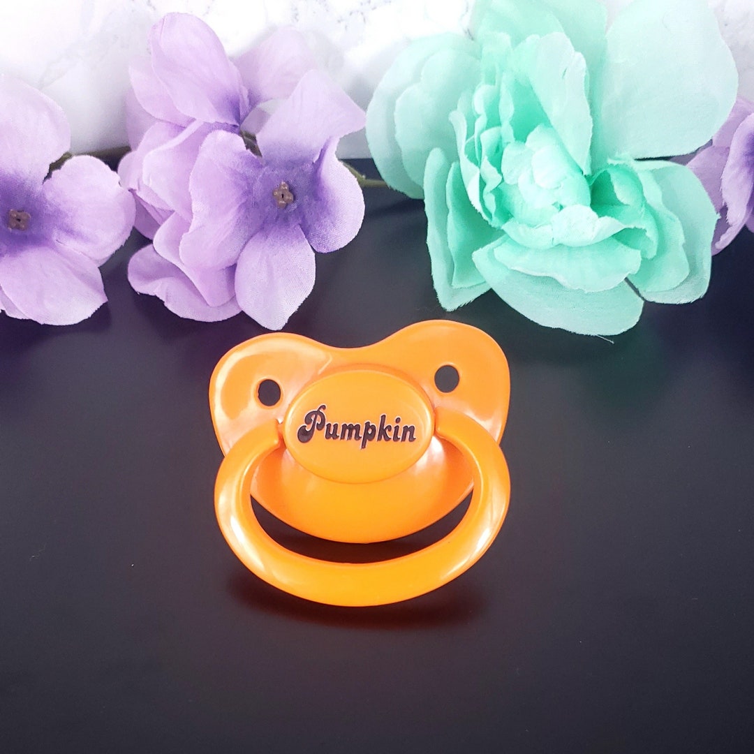 Pumpkin Adult Pacifier Handmade DDLG & ABDL Adult Baby Pacifier in ...