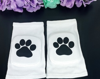 Hot Pink Paw Knee Pads Pole Dancing Knee Protection Paws for Pet Play ...