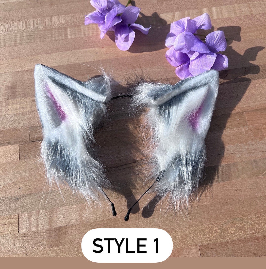 Realistic Animal Ears - Arctic Wolf Cosplay Ears Headband - Pet Play ...