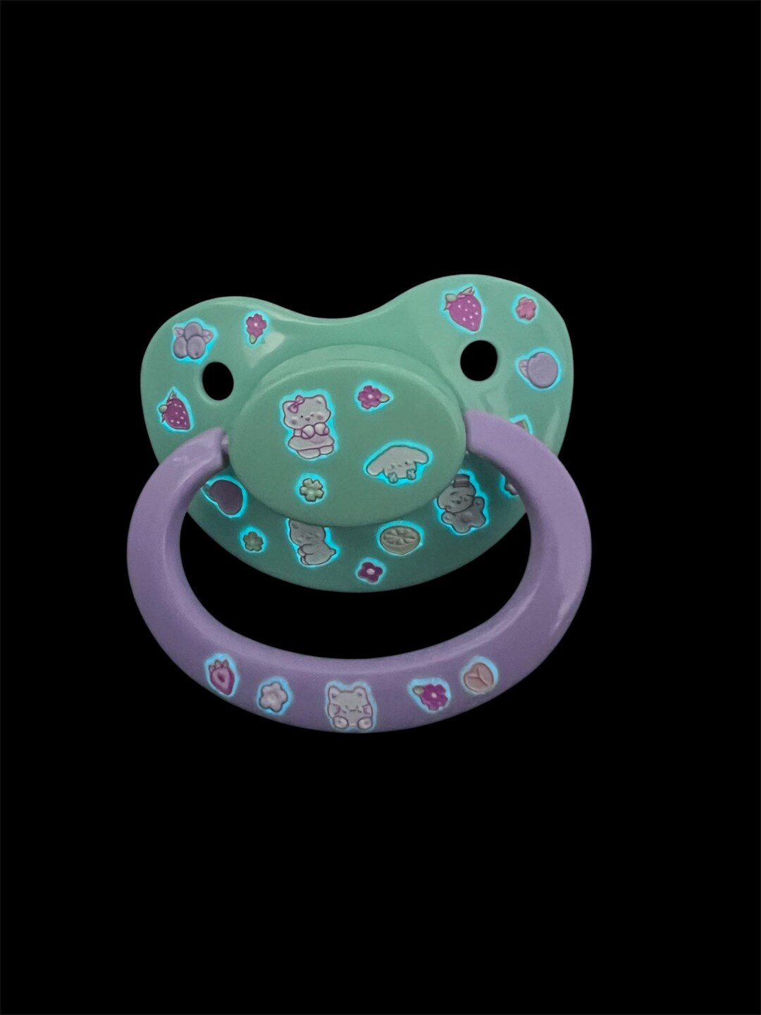 Deco Adult Pacifier - Glow in the Dark Kawaii ABDL Adult Baby Pacifier ...