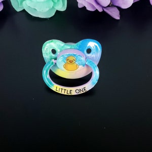 Hand Painted Adult Pacifier Duck ABDL Adult Baby Pacifier for Soothing ...