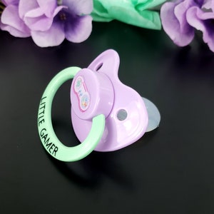 Adult Pacifier - Pixel Gamer ABDL Adult Baby Pacifier in Various Colors ...