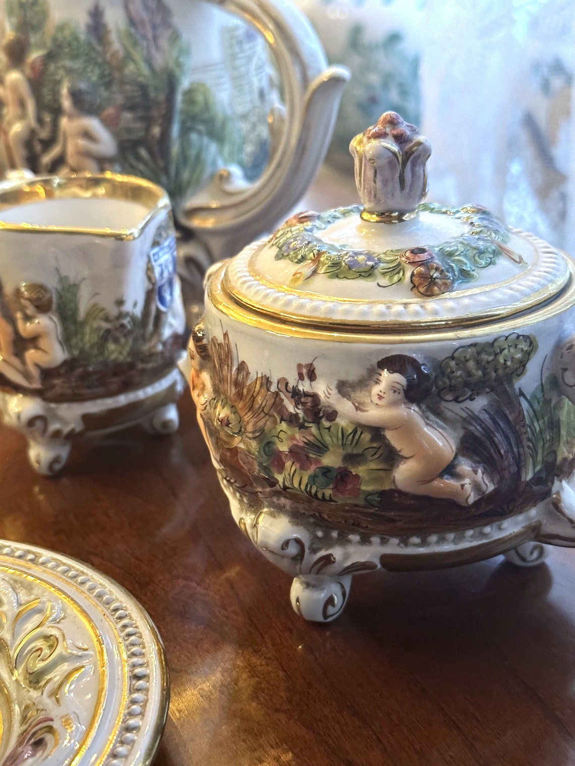 Vintage R. Capodimonte Tea Set - Made in Italy - Etsy