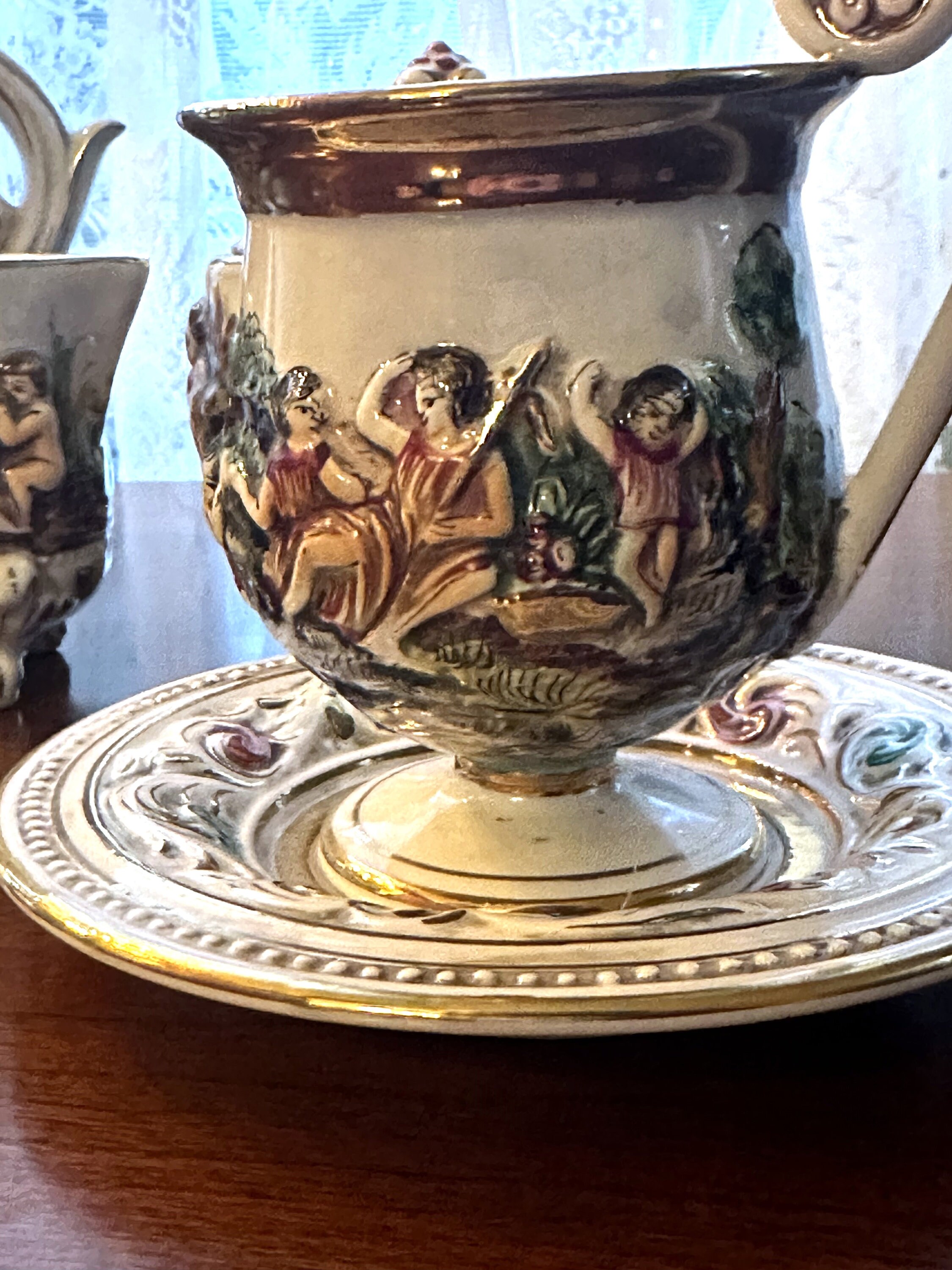 Vintage R. Capodimonte Tea Set - Made in Italy - Etsy