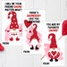 Printable Gnome Valentine for School Class - Gnome Valentine Download ...