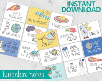 Halloween Lunchbox Notes Lunch Box Card Printable Instant | Etsy