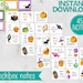 Halloween Lunchbox Notes - 45 Lunch Box Card - Printable Instant ...