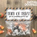 Halloween Trick or Treat Bag Topper - Treat Bag Topper - Printable ...