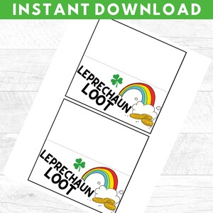 Leprechaun Loot Bag Topper - Leprechaun Trap Gold Bag Topper - St ...