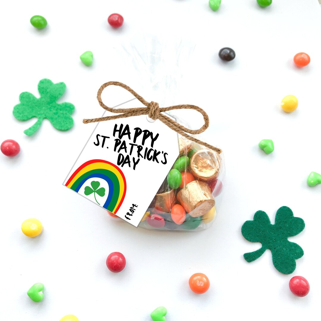 Happy St. Patrick's Day Tag - St. Patrick's Day Treat Bag Tag ...