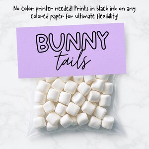 Bunny Tails Bag Topper - Treat Bag Topper - Easter Marshmallow Treat ...