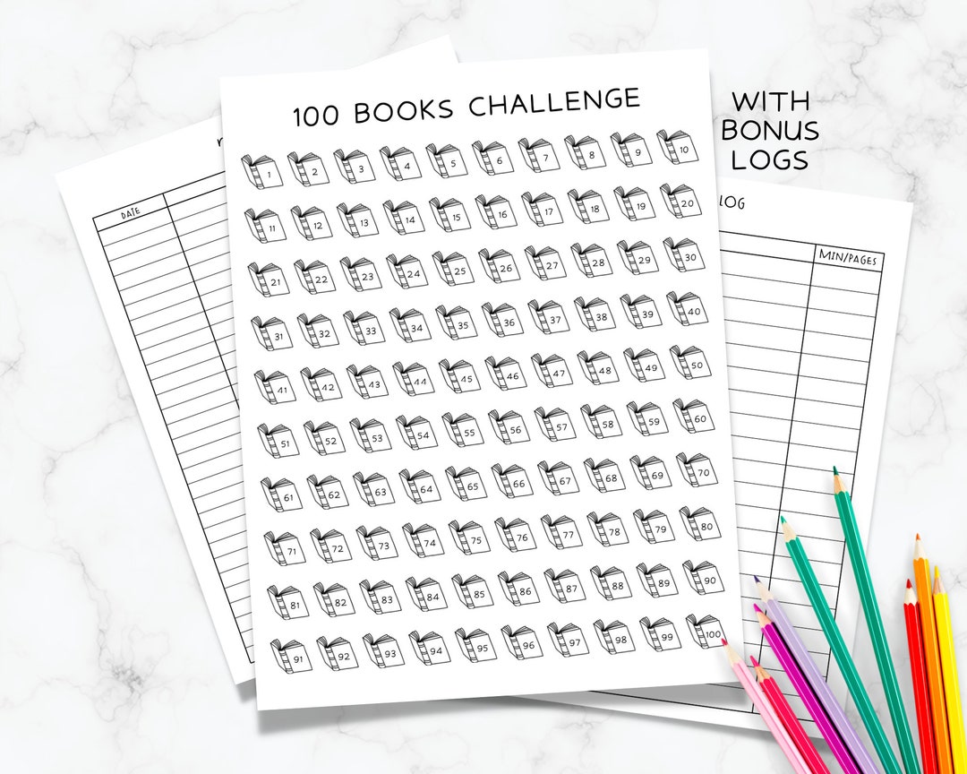 Read 100 Books Challenge - 100 Books Tracking Chart - Summer Reading ...