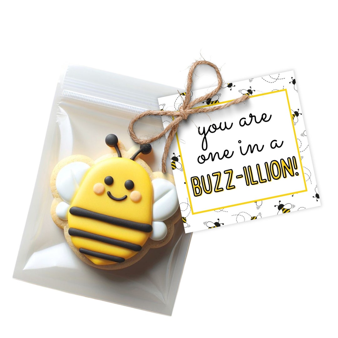 Printable 2 & 2.5 Cookie Tag You're One in a Buzzillion Bee Themed ...