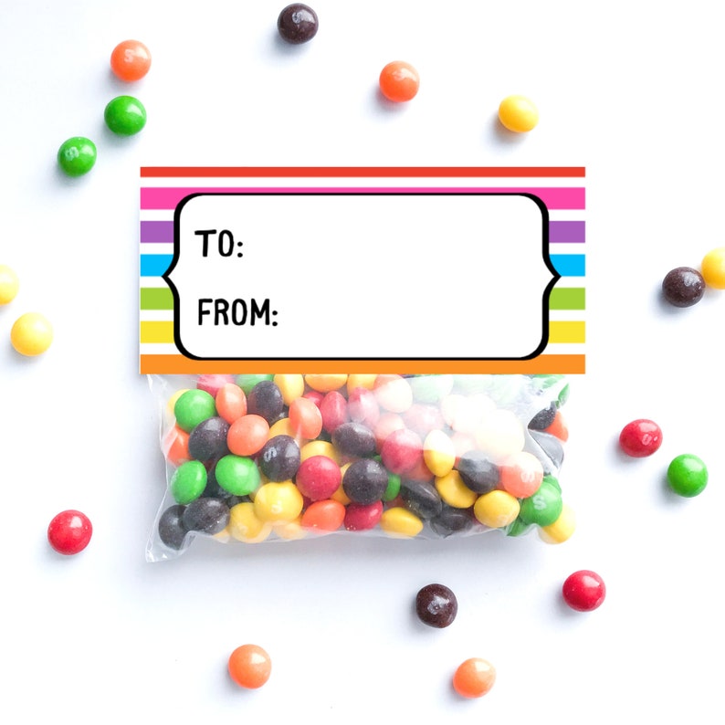 Rainbow Seeds Bag Topper St. Patrick's Day Treat St. | Etsy